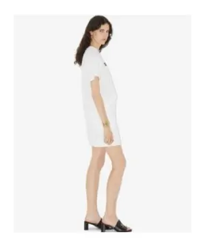 Burberry Logo Printed Crewneck T-shirt - White
