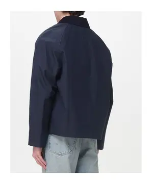 SUNFLOWER Long-sleeved Straight-hem Jacket - Black