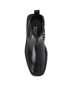 JIMMY CHOO Veronique Crystal-embellished Leather Chelsea Boots
