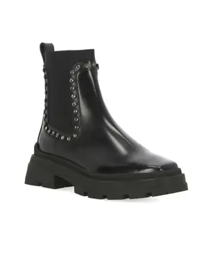 JIMMY CHOO Veronique Crystal-embellished Leather Chelsea Boots
