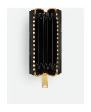 Bottega Veneta Cassette Accordion Zip Around Card Holder