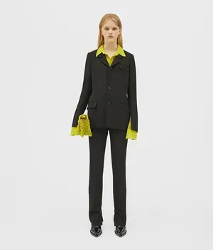 Bottega Veneta Single-breasted Blazer With Buckle Detail