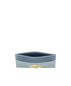 Fendi Ff Diamonds Panelled Card Case - Light Blue