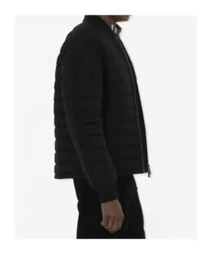 Burberry Logo Plaque Zipped Puffer Jacket