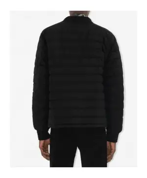 Burberry Logo Plaque Zipped Puffer Jacket