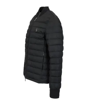 Burberry Logo Plaque Zipped Puffer Jacket