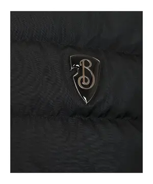 Burberry Logo Plaque Zipped Puffer Jacket