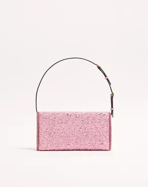 Valentino Garavani Devan Foldover Top Small Shoulder Bag - Pink