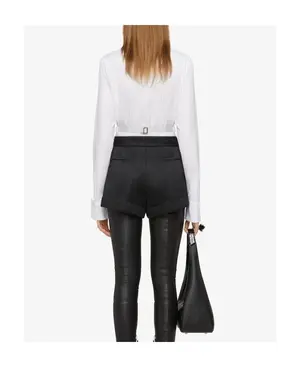 Givenchy 4g Belted Poplin Shirt