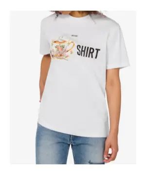 Moschino Graphic Print Crewneck T-shirt - White