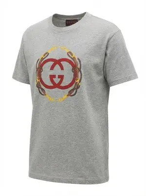 Gucci Cotton Jersey T-shirt With Interlocking G Print