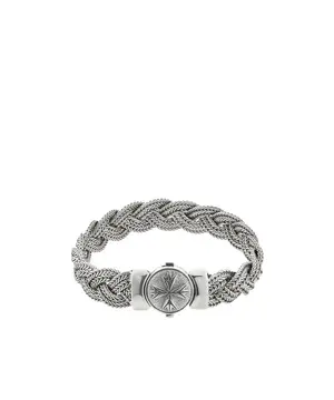 Emanuele Bicocchi Braided Sterling Bracelet - Silver
