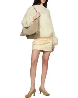 TOTEME Crepe Mini Skirt - White