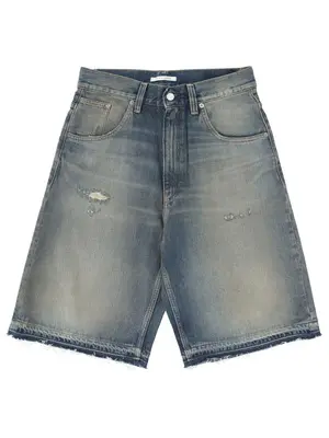 SUNFLOWER Distressed Denim Shorts - Gray