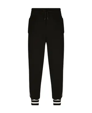 Dolce & Gabbana Logo-patch Side-stripe Sweatpants