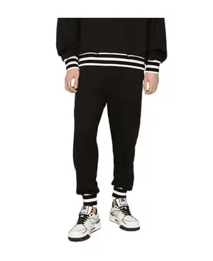 Dolce & Gabbana Logo-patch Side-stripe Sweatpants
