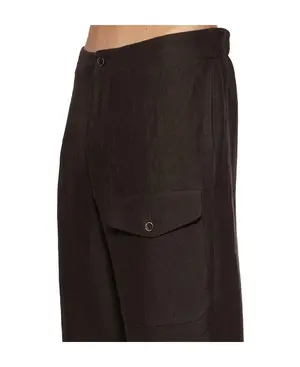 UMA WANG Rear Elastic Waist Casual Pants