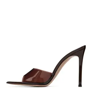 GIANVITO ROSSI Logo Pointed High-heeled Sandals - Black