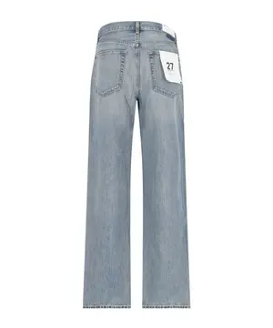 RE/DONE Mid-waist Straight Leg Jeans