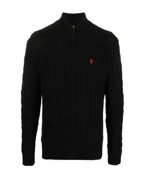 Polo Ralph Lauren Half-zip Long-sleeved Jumper - Black