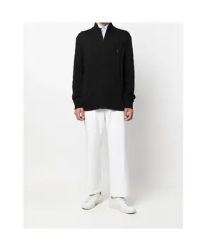 Polo Ralph Lauren Half-zip Long-sleeved Jumper - Black
