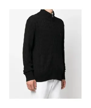Polo Ralph Lauren Half-zip Long-sleeved Jumper - Black