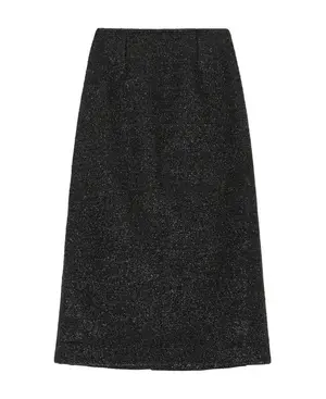 GANNI Sparkle Wrap Midi Skirt