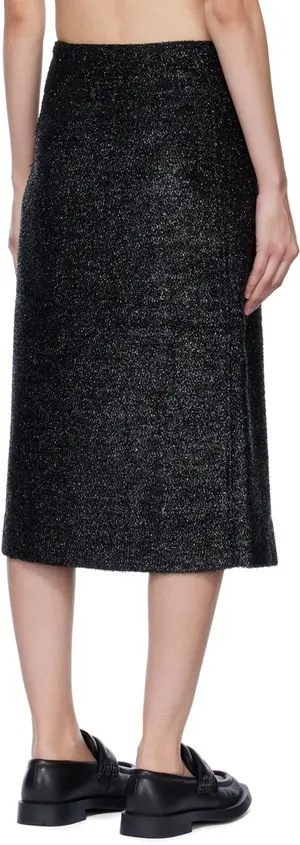 GANNI Sparkle Wrap Midi Skirt