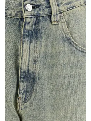 SUNFLOWER Long Denim Shorts - Multicolor