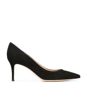 GIANVITO ROSSI Pointed-toe Slip-on Pumps - Black