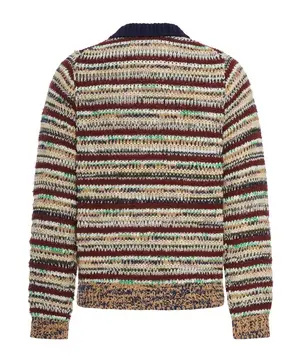 Sacai Striped Knitted Jumper