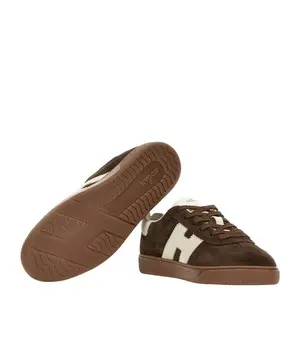 Hogan Logo-patch Low-top Sneakers - Brown