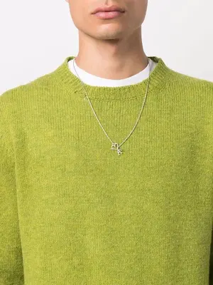 AMI Paris De Coeur Logo Pendant Necklace