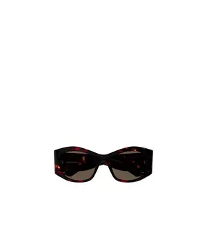 Balenciaga Rectangular Frame Sunglasses - Black