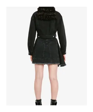 Alexander McQueen Cropped Denim Jacket