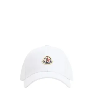 Moncler Logo Baseball Cap - White