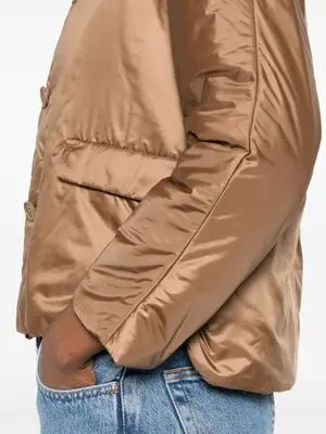Max Mara Buttoned Padded Coat - Caramel