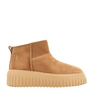 Hogan Round Toe Ankle Boots