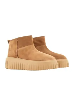Hogan Round Toe Ankle Boots