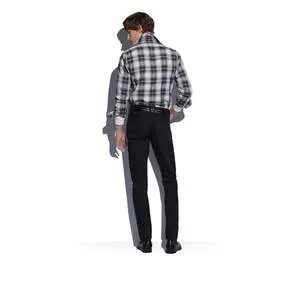 TOM FORD Checked Long-sleeve Shirt - Gray