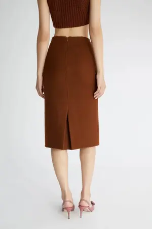 Ermanno Scervino Wool Midi Skirt