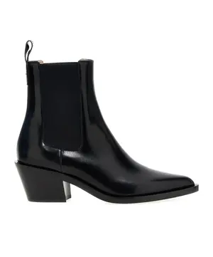 GIANVITO ROSSI Wylie Pointed Toe Ankle Boots - Black
