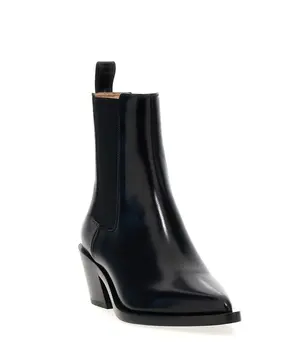 GIANVITO ROSSI Wylie Pointed Toe Ankle Boots - Black