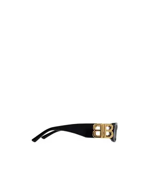 Balenciaga Dynasty Rectangle Sunglasses - Black
