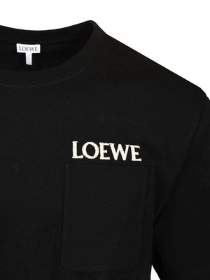 Loewe Logo Embroidered Crewneck T-shirt
