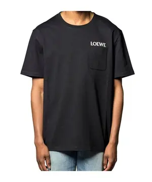 Loewe Logo Embroidered Crewneck T-shirt