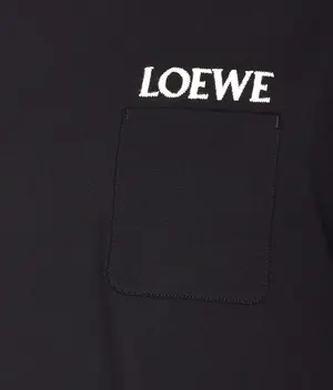 Loewe Logo Embroidered Crewneck T-shirt