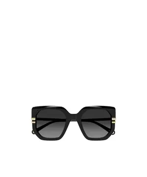 Chloé Eyewear Oversized Square Frame Sunglasses - Black