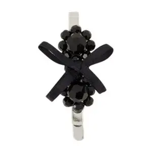 Simone Rocha Beaded Flower Hair Clip - Black