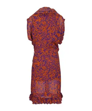 Dries Van Noten Ruffled Printed Midi Dress